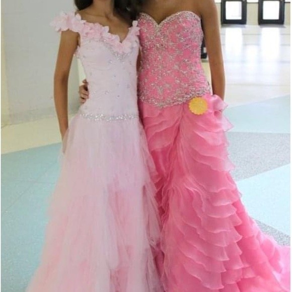 The Crown Collection | Dresses | The Crown Collection Pink Beaded Gown ...